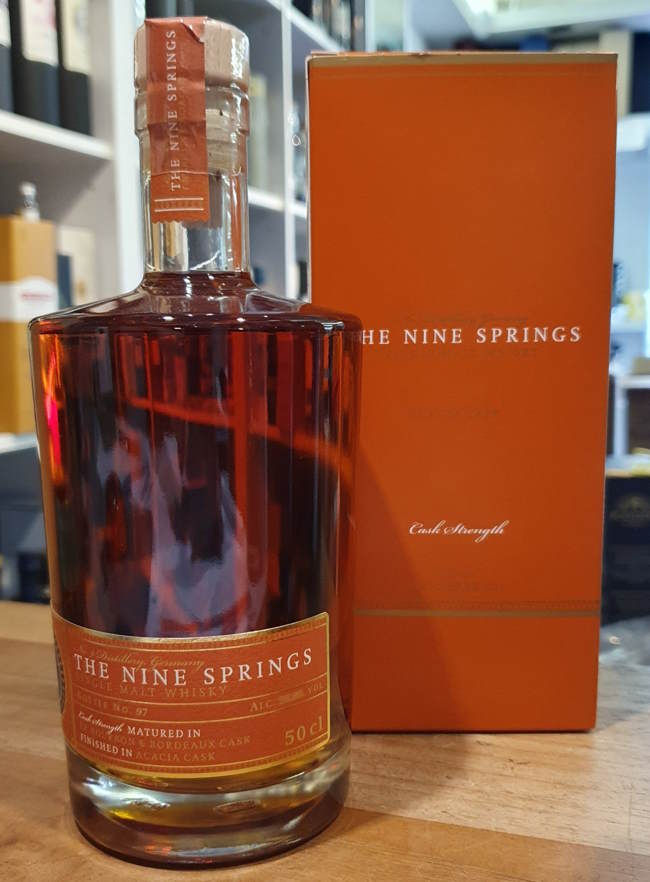 The Nine Springs ACACIA 7y single cask Whisky 0,5l 48% vol. Eichsfeld ...